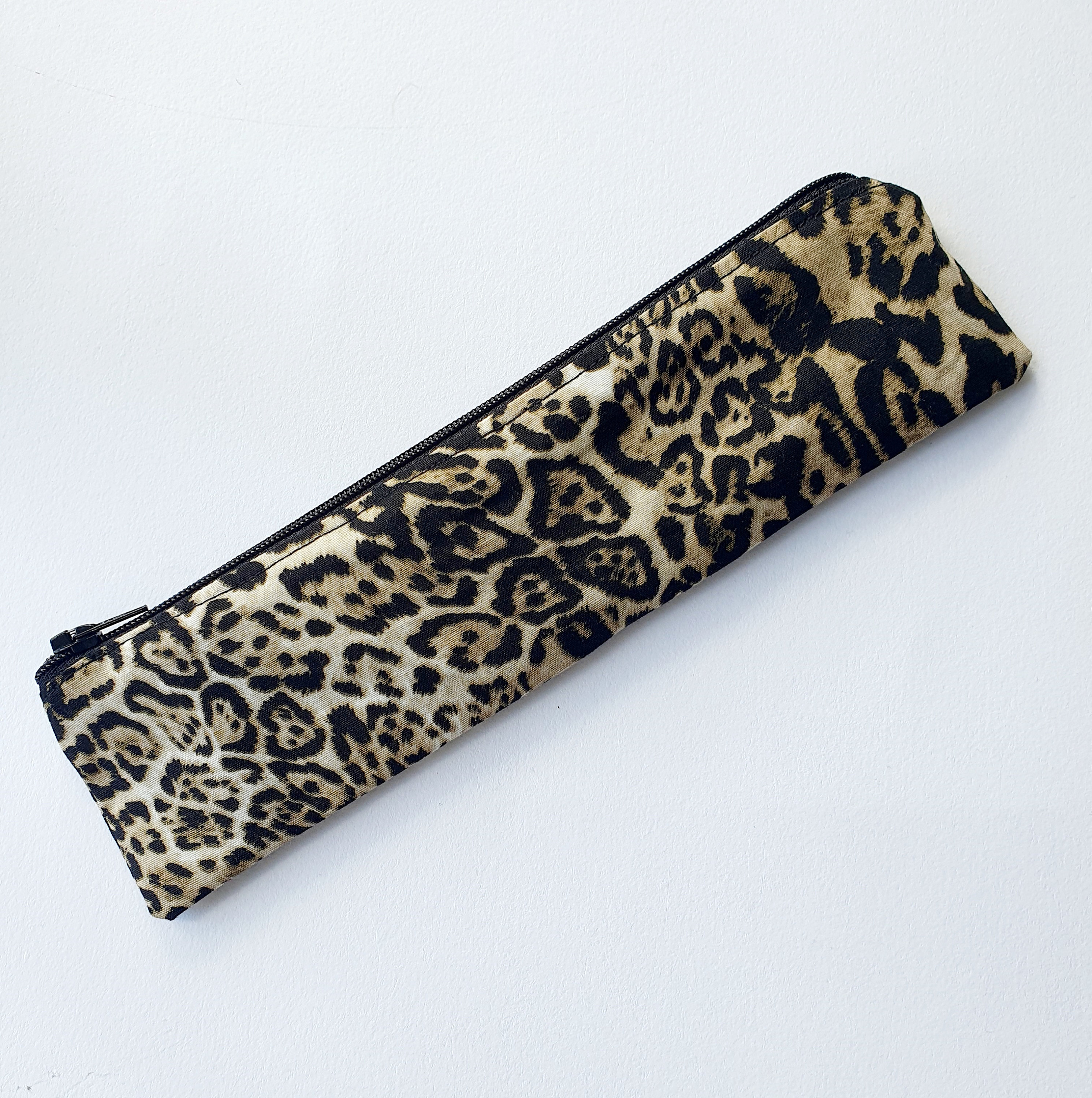 Leopard Print Slim Pencil Case Small Animal Print Pencil Case - Etsy