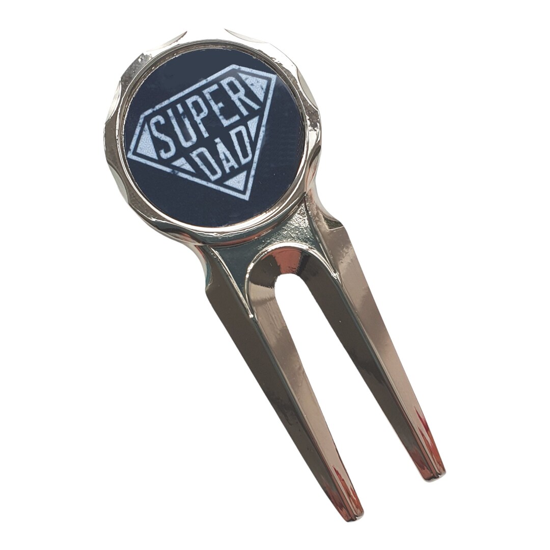 Super Dad Metal Golf Divot Pitch Repairer for Golfing Dads Superhero ...