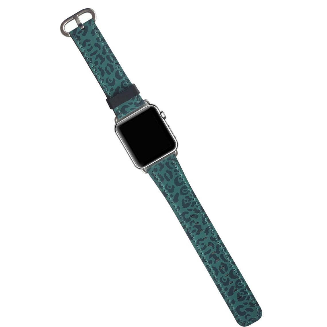 Green Leopard Print Apple Watch Strap | Vegan Leather Watchband - Etsy