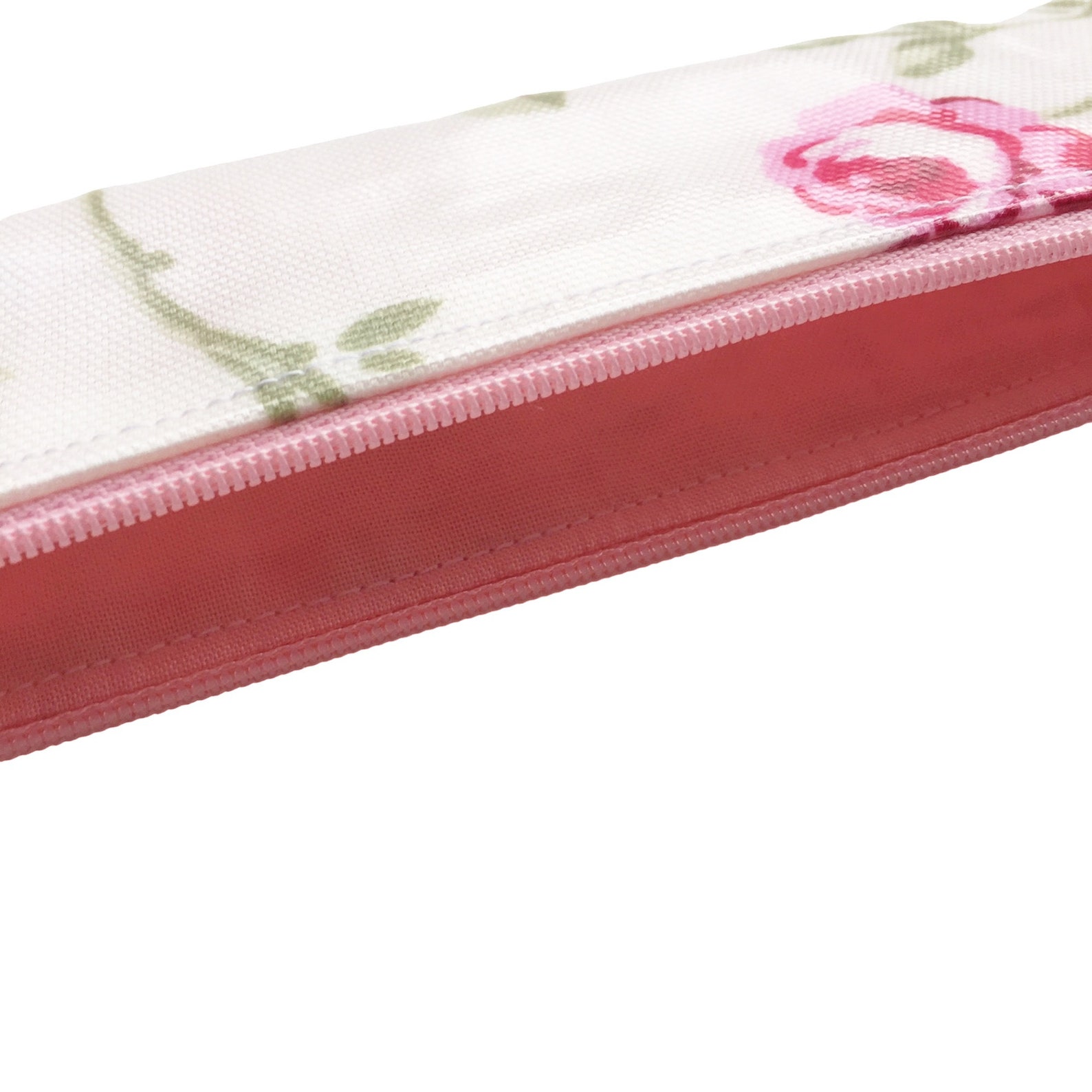 Slim Oilcloth Pencil Case - Floral Pencil Case / Shabby Chic Small ...