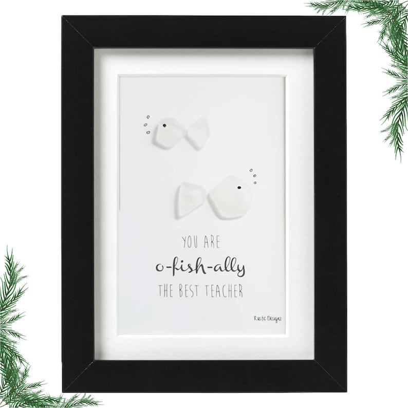 You Are O-fish-ally the Best Teacher Sea Glass Art Teacher - Etsy