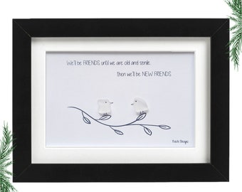 Sea Glass Pebble Art Sea Glass House Sea Glass Housewarming - Etsy