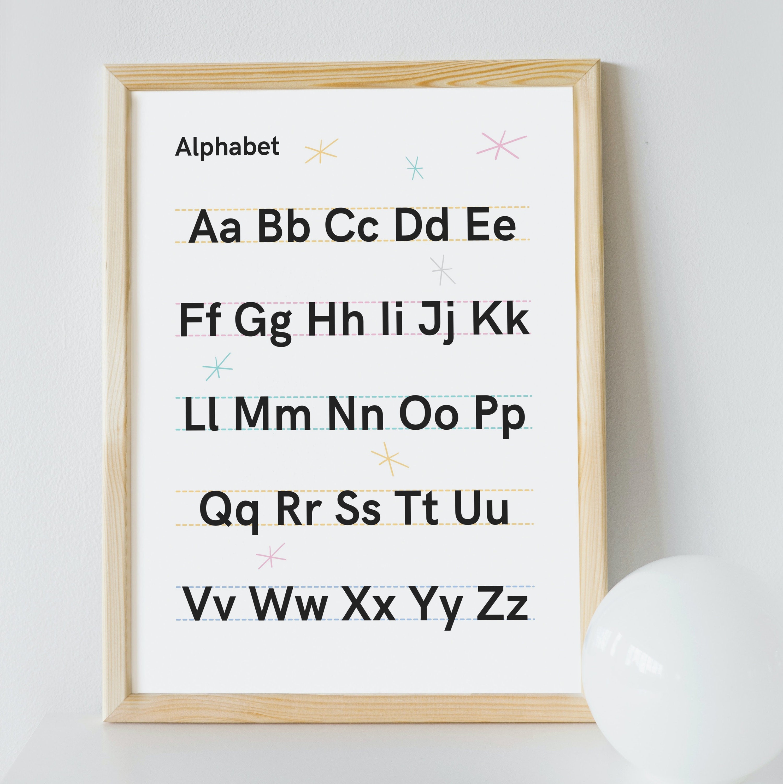 Set of 8 Educational Classroom Posters Alphabet Numbers - Etsy