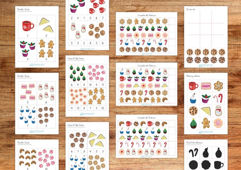 Printable Christmas Activities, Christmas Activity Bundle, Preschool ...