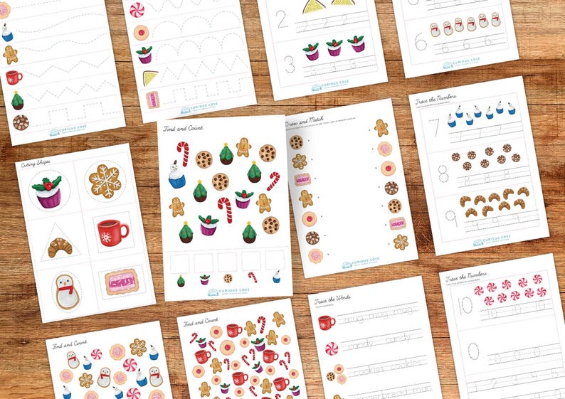 Printable Christmas Activities, Christmas Activity Bundle, Preschool ...