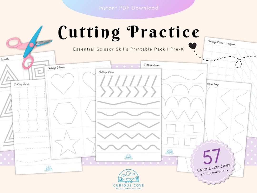 Scissor Skills Bundle - Etsy