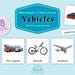 Vehicles 3-part Cards - Etsy