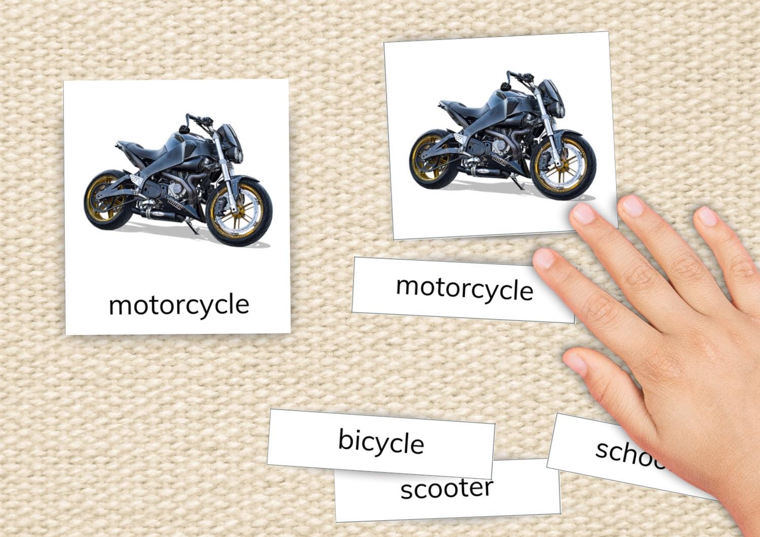 Vehicles 3-part Cards - Etsy