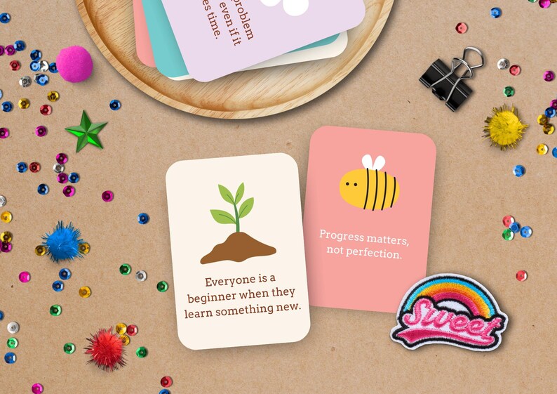 40 Positive Affirmations Flashcards - Etsy