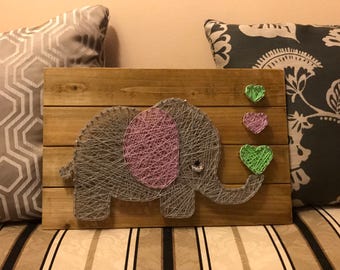 Elephant String Art - Etsy