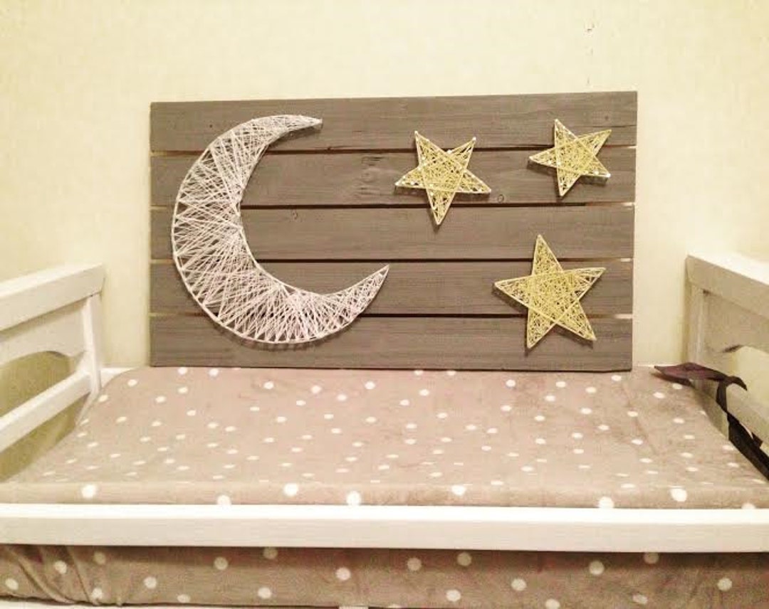 MOON and STARS String Art - Etsy