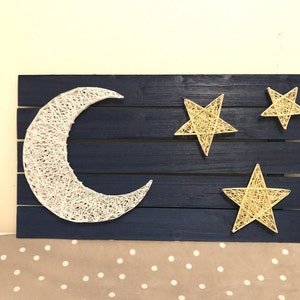 MOON and STARS String Art - Etsy