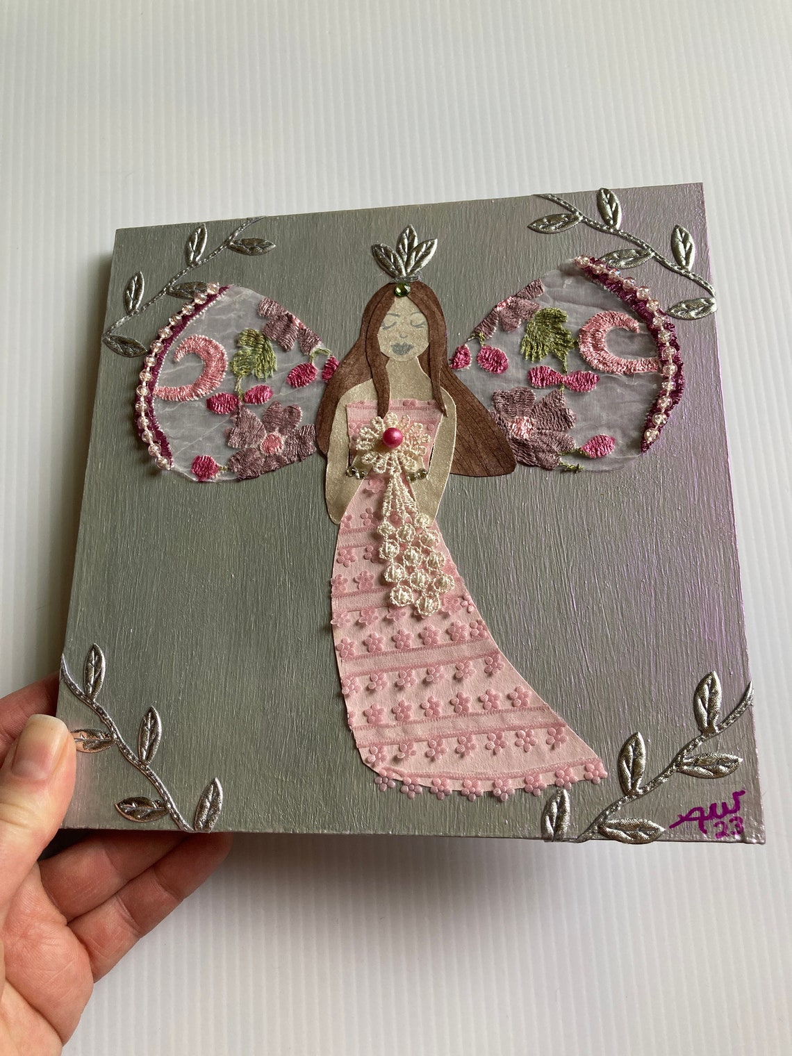 Handmade One-of-kind Angel Artwork. Charming, Whimsical, and Ready to ...