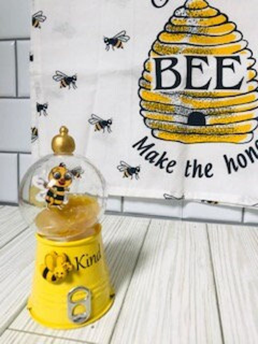 Mini Bee Gumball Machine Tiered Tray Bee Decor Summer Bee - Etsy