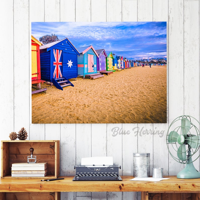 Brighton Beach Boxes, Seaside Decor, Australian Made, Brighton Beach ...