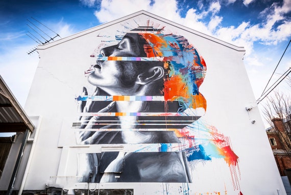 Graffiti Wall Mural Street Art on Canvas Melbourne - Etsy