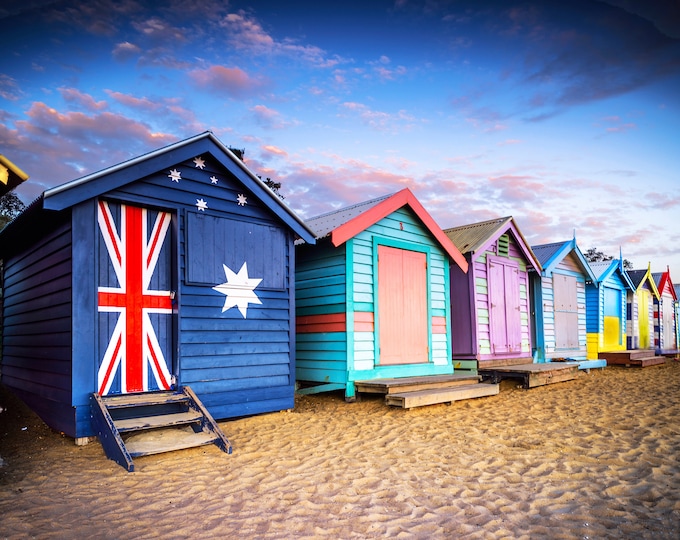 Brighton Beach Boxes, Seaside Decor, Australian Made, Brighton Beach ...