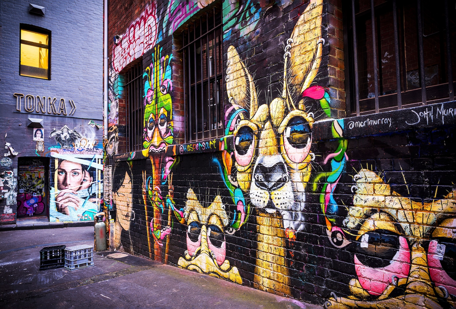 Graffiti Wall Art, Street Art Poster, Melbourne Australia, Kangaroo Art ...