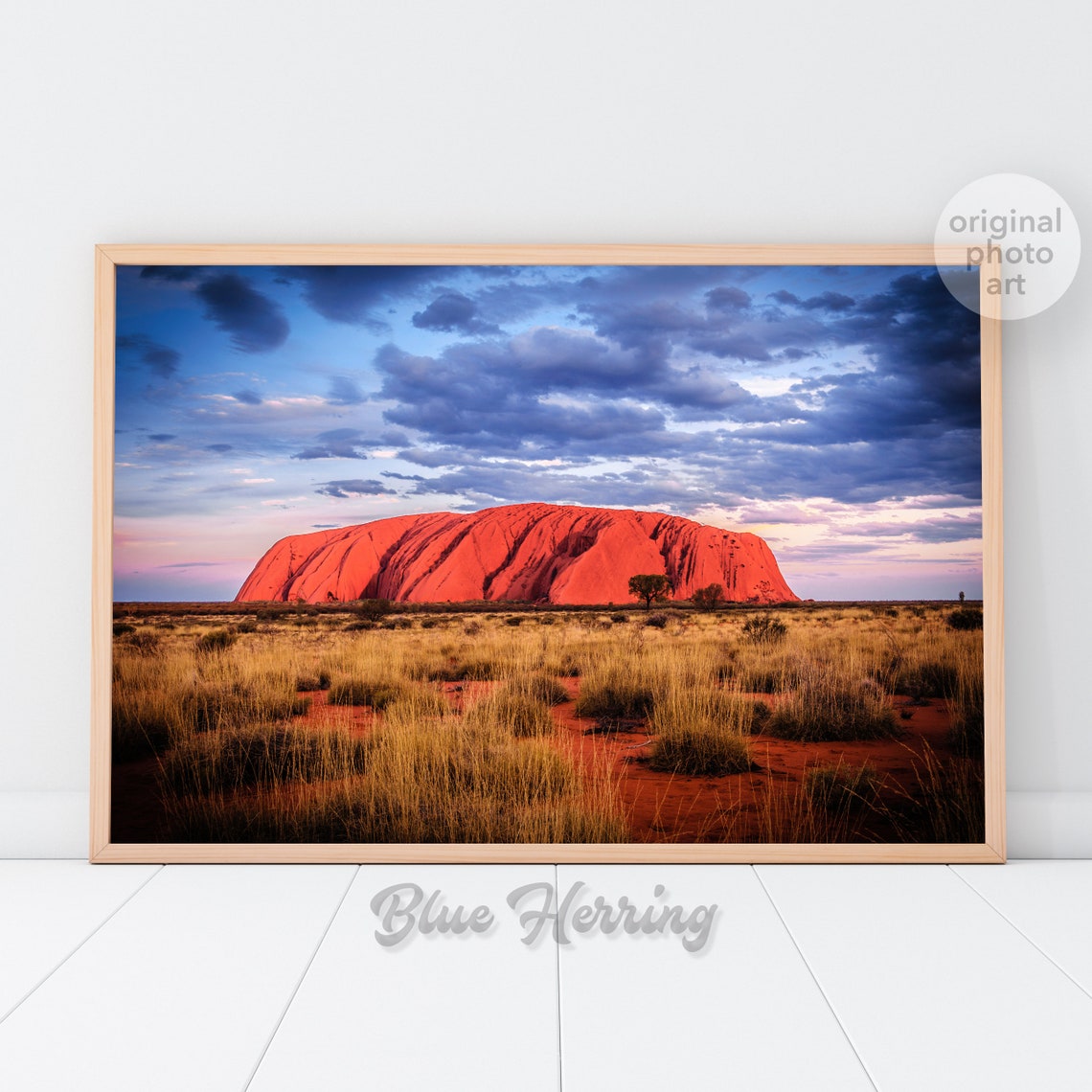 Uluru Print Ayers Rock Aboriginal Art Australia Travel | Etsy