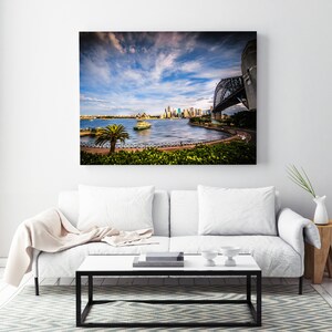 Sydney Print, Sydney Harbour Bridge, Opera House, Zoom Background ...