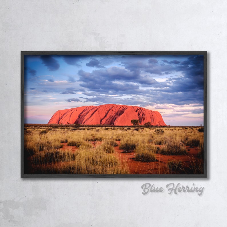 Uluru Print, Ayers Rock, Aboriginal Art, Australia Travel Poster ...