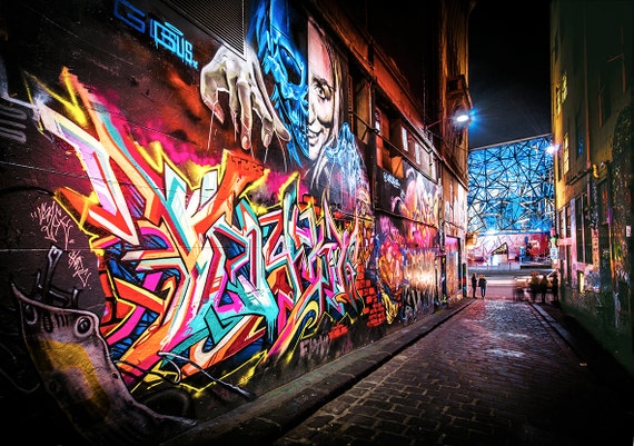 Graffiti Photography Melbourne Print Street Art Photo | Etsy Australia