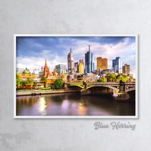 Melbourne Photograph, City Sunset, Sunset Wall Art, Photography Prints ...