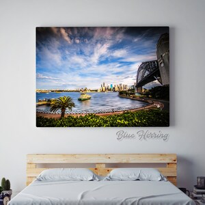 Sydney Print, Sydney Harbour Bridge, Opera House, Zoom Background ...