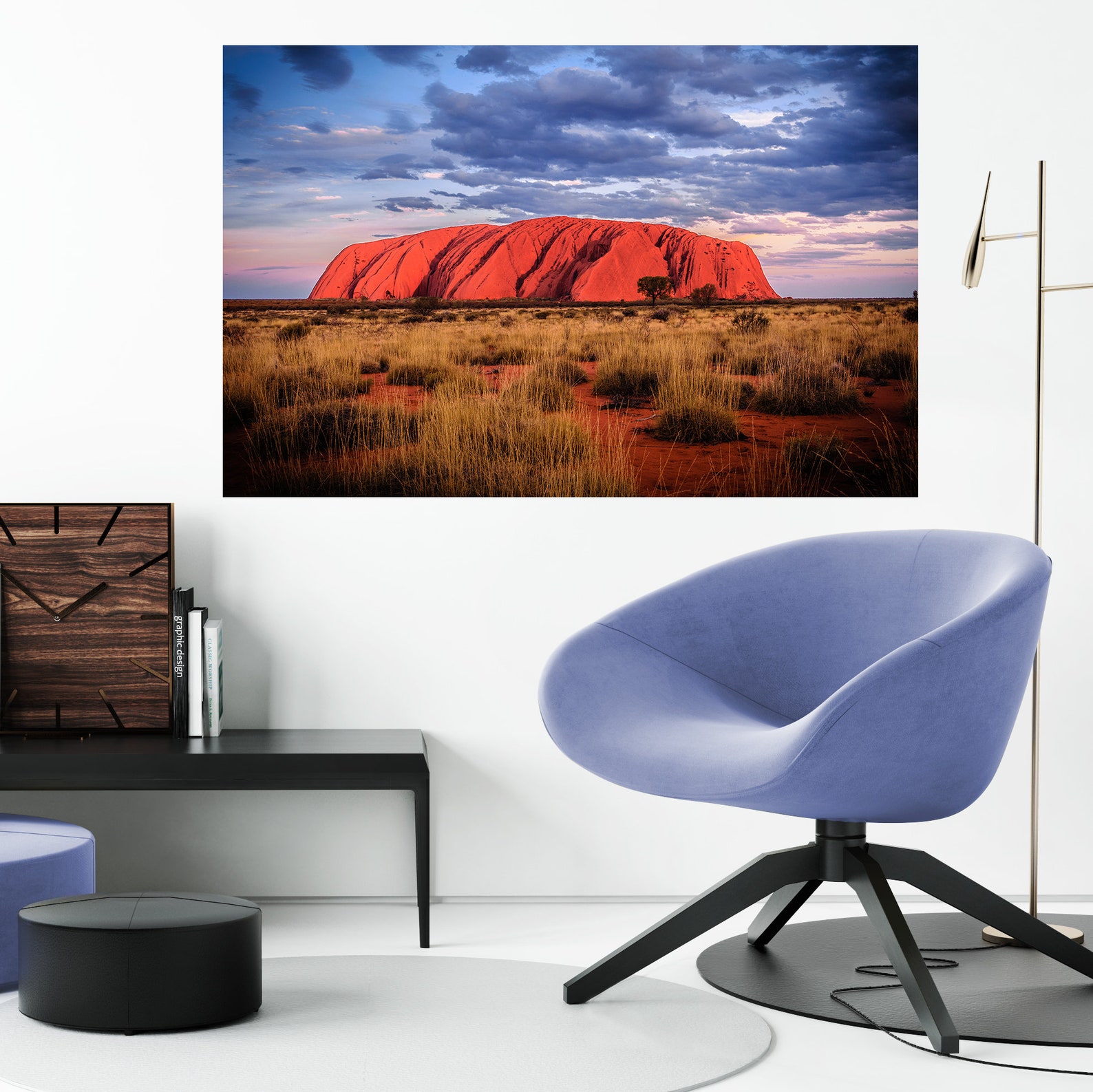 Uluru Print, Ayers Rock, Aboriginal Art, Australia Travel Poster ...