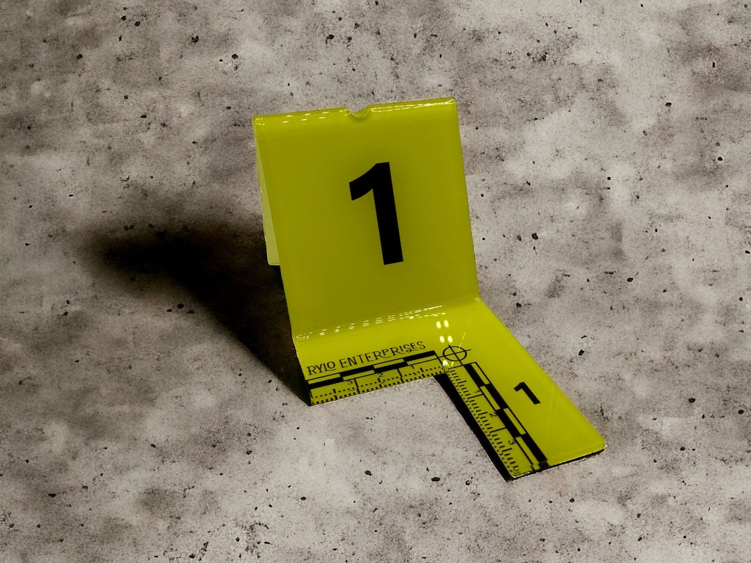 1 PACK - Miniature Crime Scene Investigation Evidence Marker Placard ...
