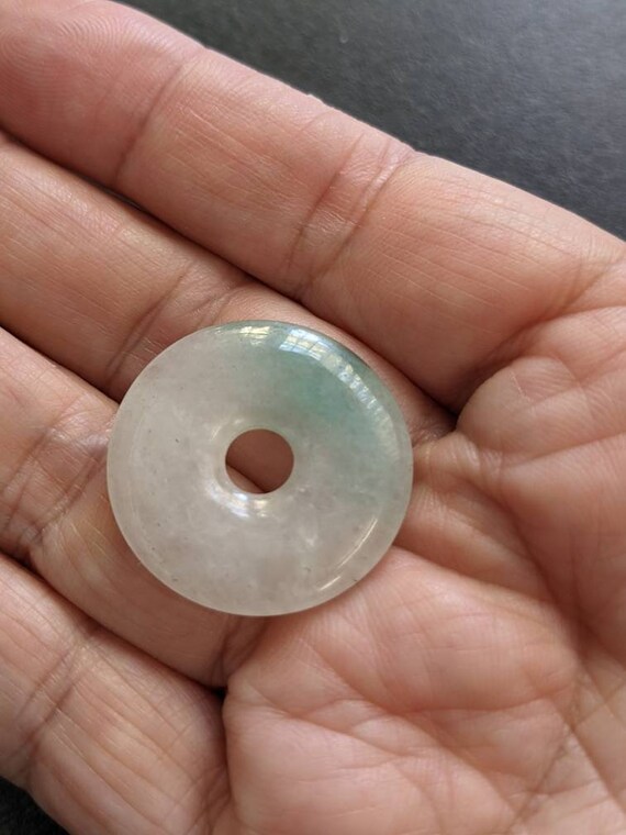 vintage icy green translucent - Gem