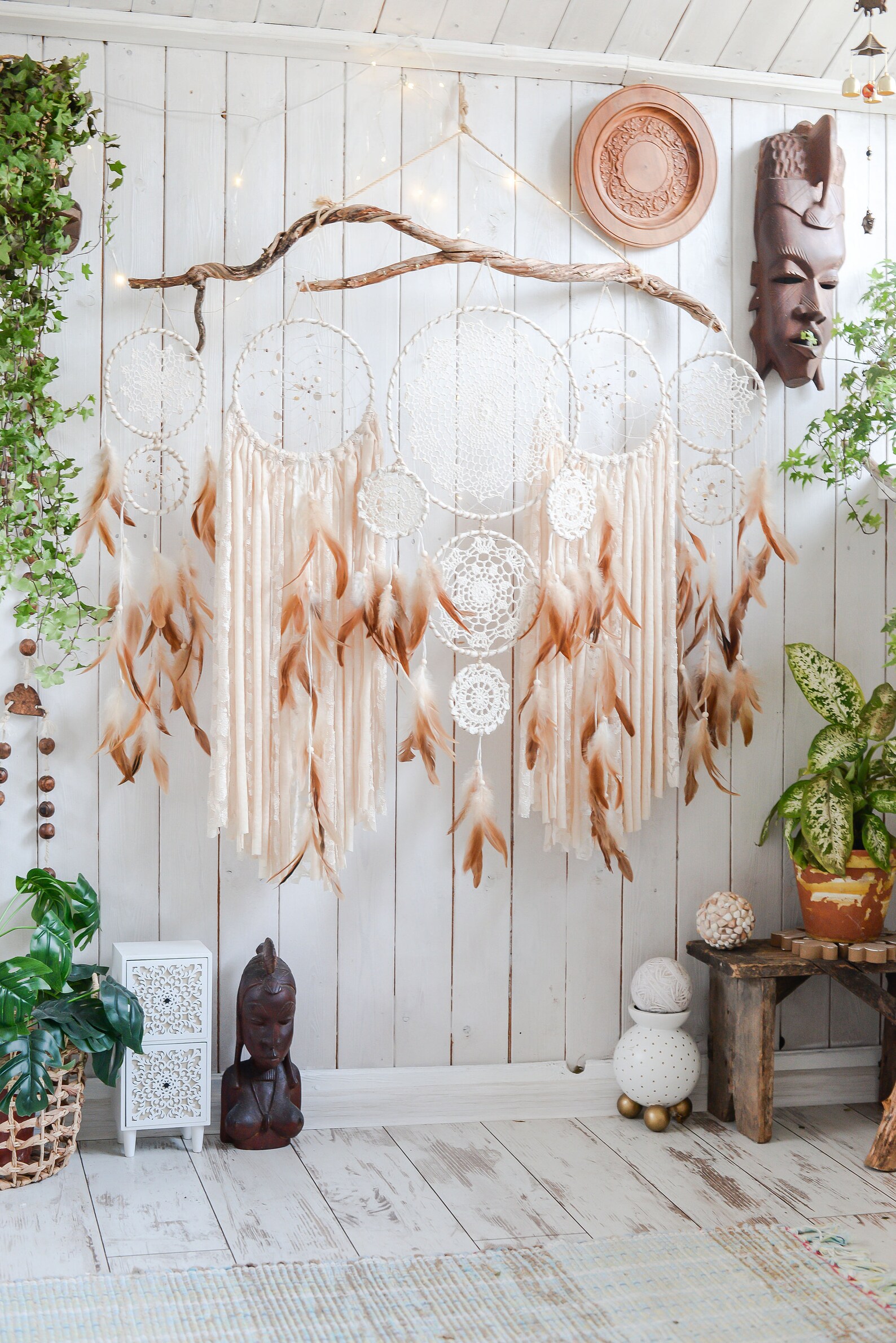 Dream Catcher Wall Hanging Dream Catcher Bohemian Room - Etsy Canada