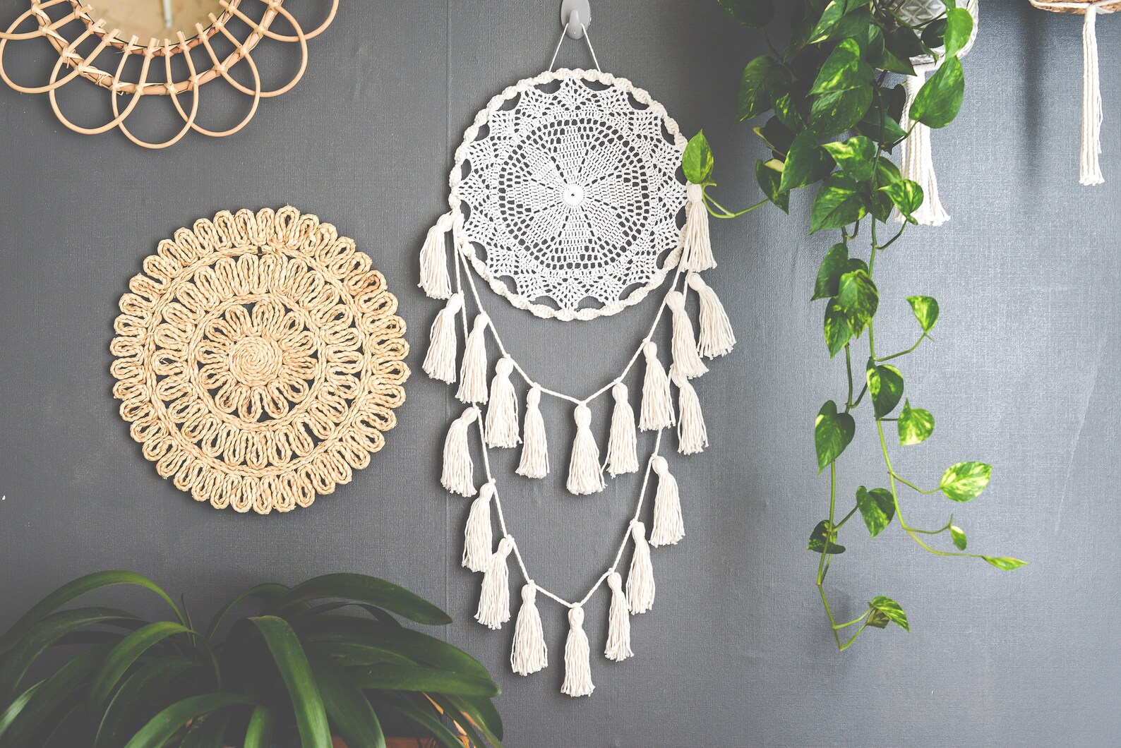 Boho dream catcher Dream catcher Large dreamcatcher Dream | Etsy