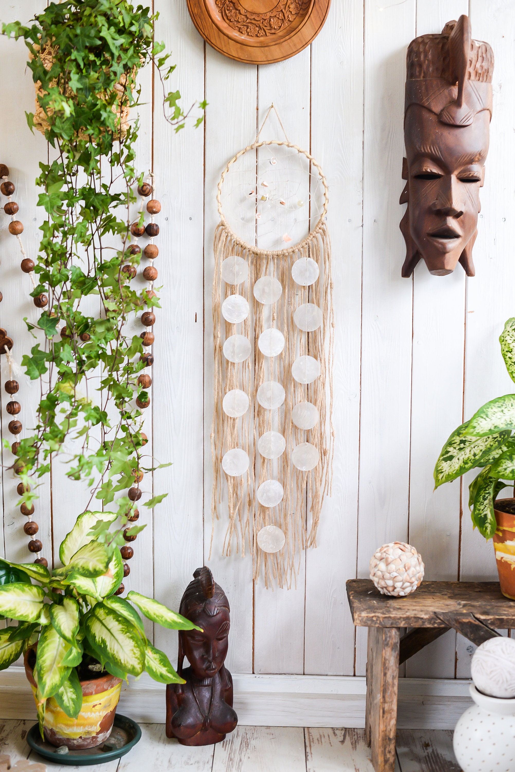 Boho Dream Catcher Dream Catcher Wall Hanging Shells | Etsy