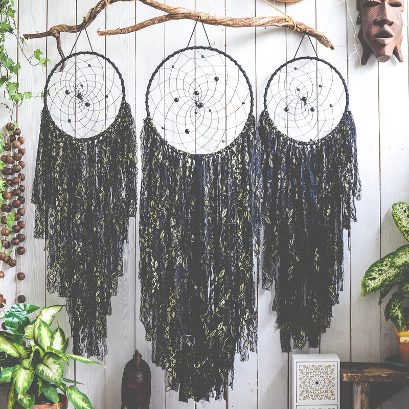 Black Dream Catcher - Etsy