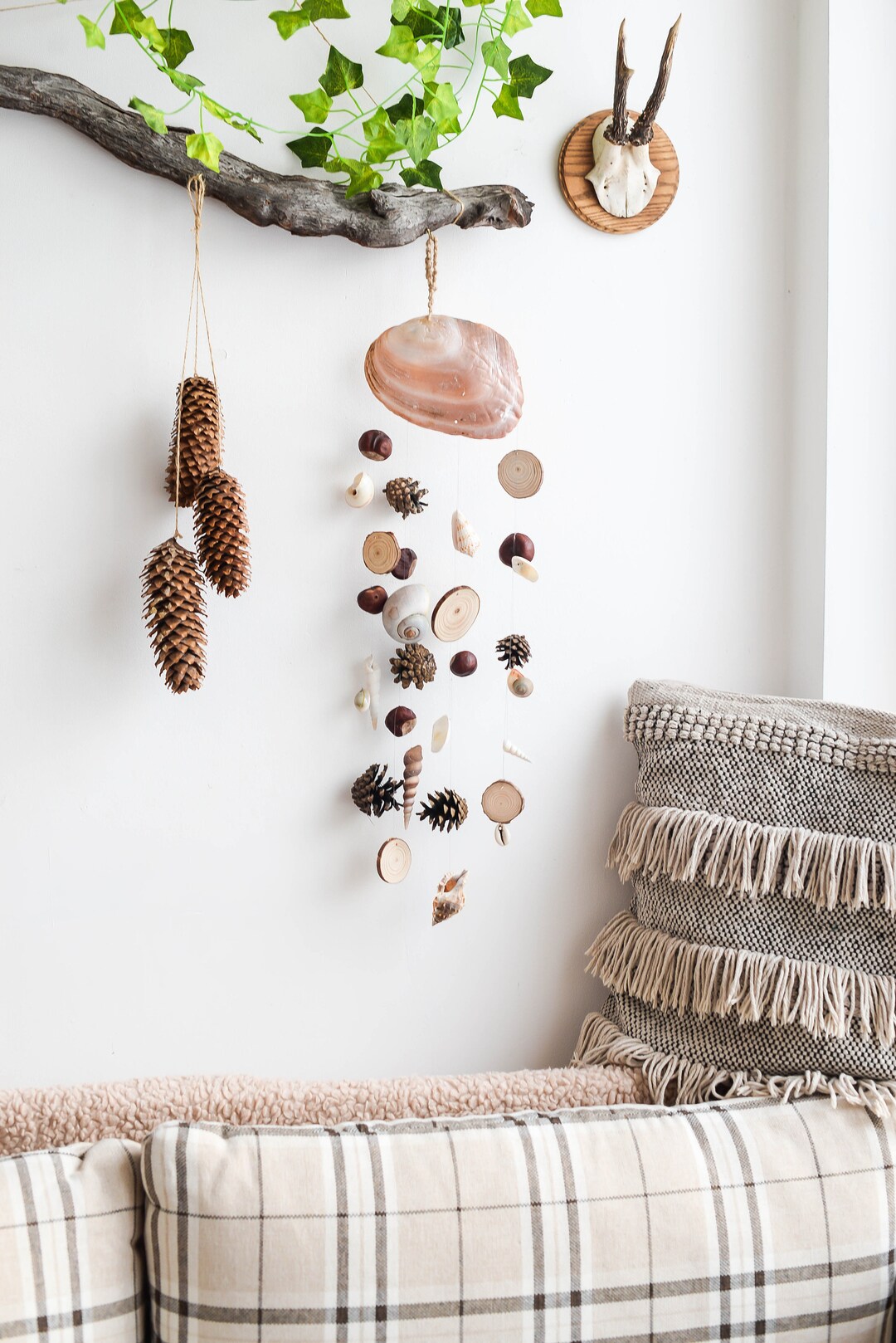 Wood Wind Chime, Windchimes, Wind Chimes for Outdoors, Shell Wind ...
