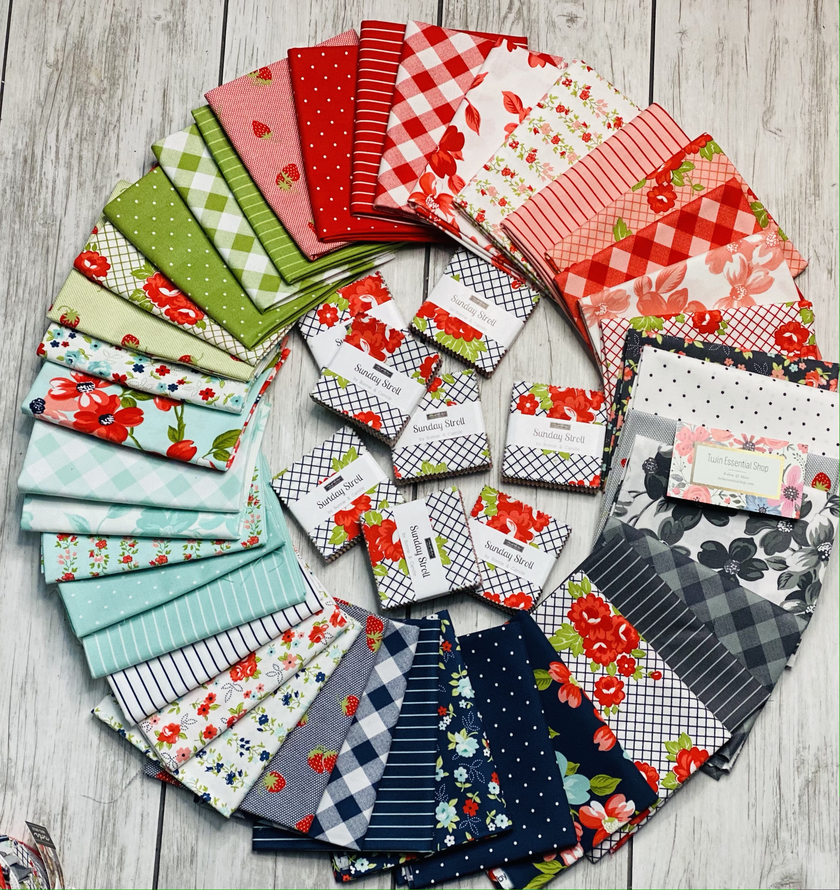 Sunday Stroll Quilt Kit by Bonnie & Camille for Moda - craibas.al.gov.br