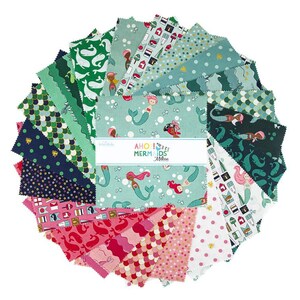 Ahoy Mermaids Collection by Melissa Mortenson for Riley Blake, 2 1/2 ...