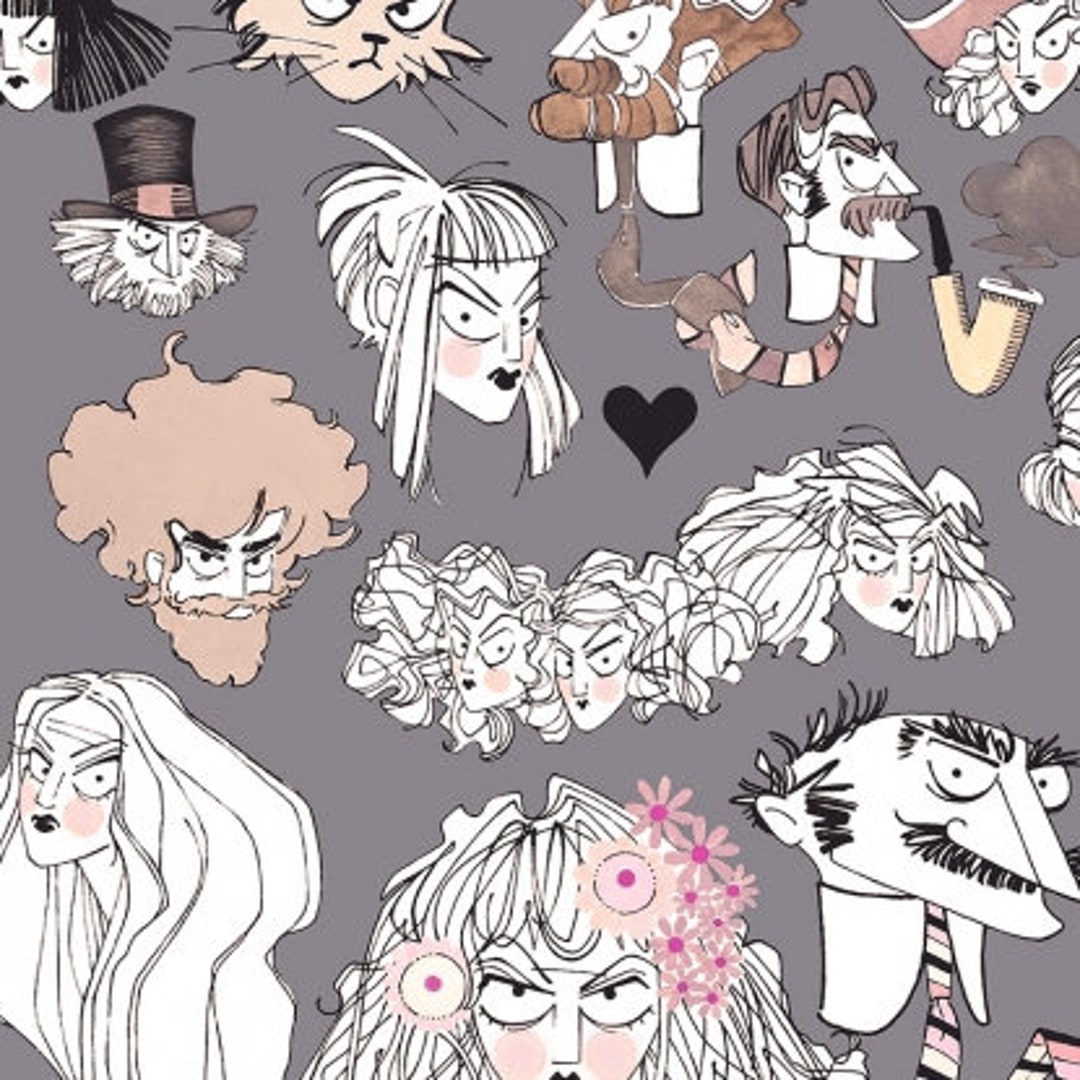 A Ghastlie Hairdos and Dont's, in Color Smoke, 9067C, Sold by the Yard ...