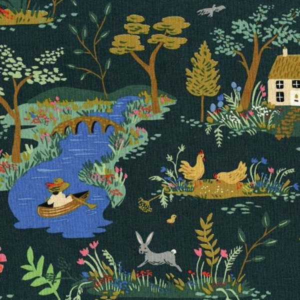 English Toile Fabric - Etsy