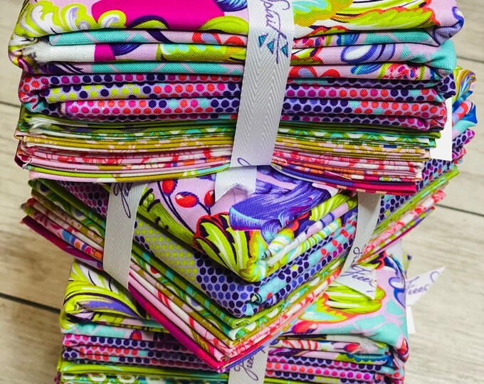 Parisville, Deja Vu, by Tula Pink for Free Spirit Fabrics, Fat Stack ...