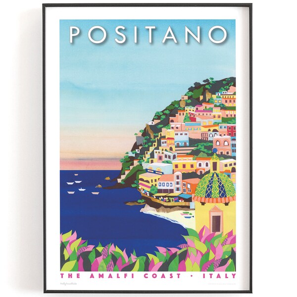 Positano Print - Etsy UK