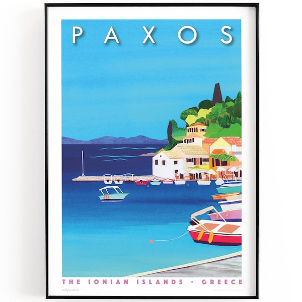 Greek Travel Poster - Etsy
