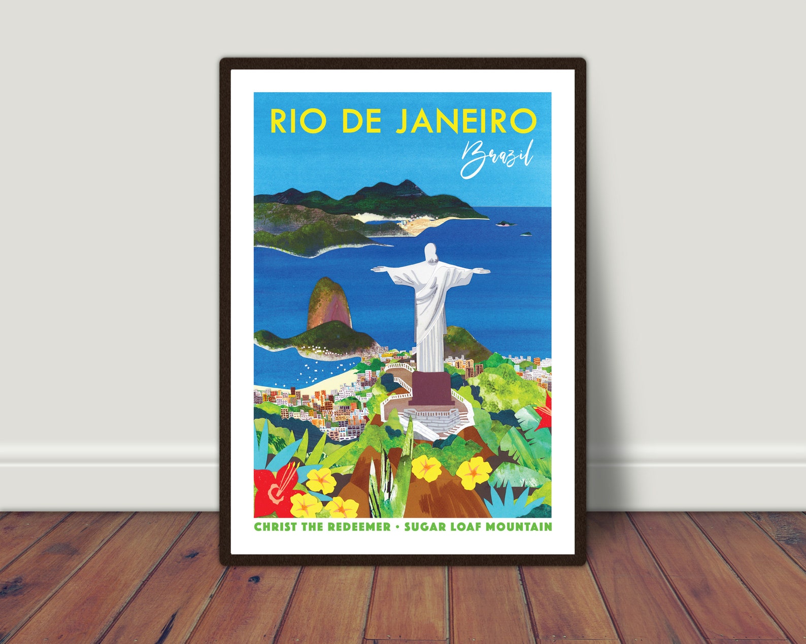 RIO PRINT A5 or A4. Rio De Janeiro Brazil Rio Print - Etsy