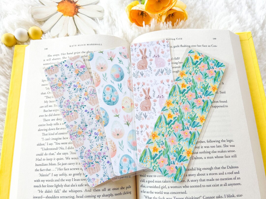 Floral Easter Bookmark Collection | Spring Bookmark | Gift for Reader ...