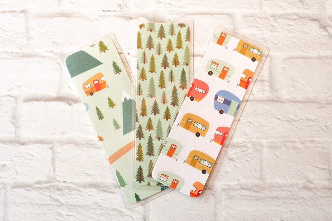 Camping Bookmarks Summer Bookmark | Spring Bookmark | Cute Bookmark ...