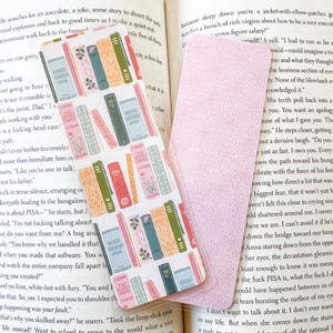 Summer Bookshelf Bookmark | Summer Bookmark | Gift for Reader | Flowers ...