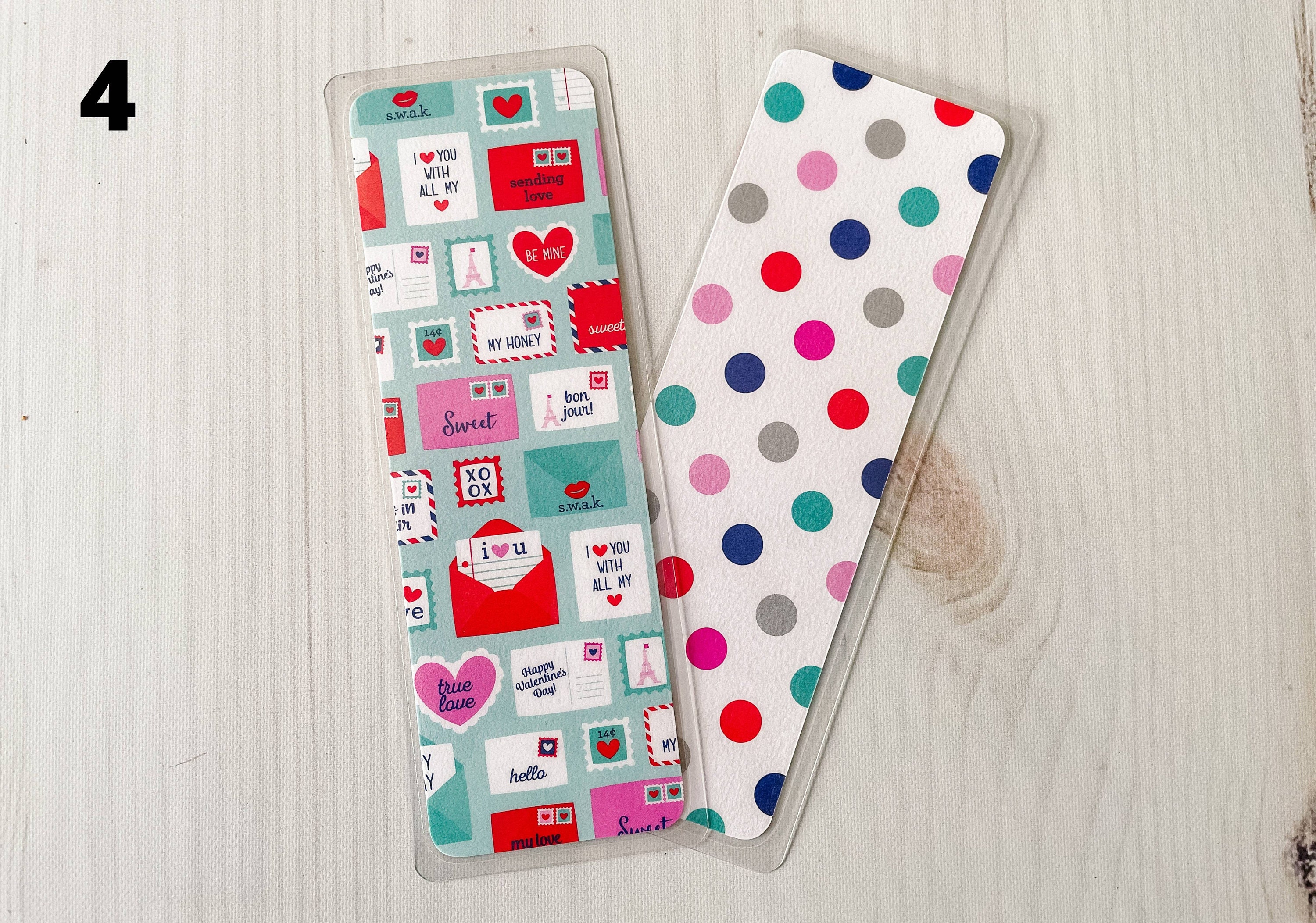 French Kiss Valentine's Day Bookmarks - Etsy