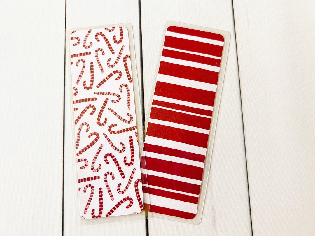 Candy Canes Christmas Bookmarks | Christmas Bookmark | Winter Bookmark ...