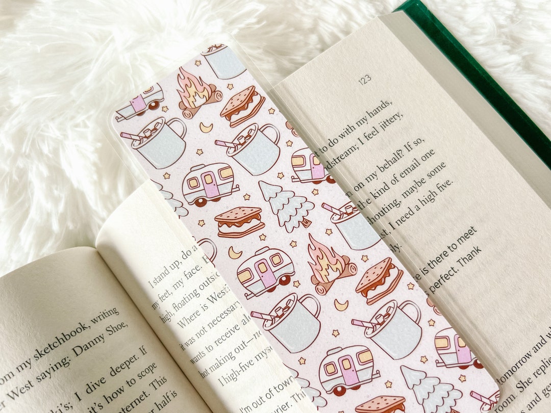 Campfire S'mores Bookmark | Laminated Bookmark | Bookworm Gift ...